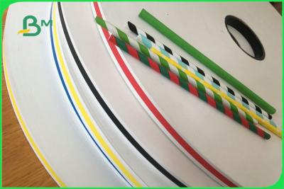 China Colorful Straw Wrapping Paper Roll With Patterned For Straw Sucker for sale