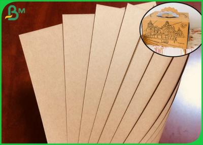 China Pure Food Satety Brown Kraft Paper Roll For Making Cake Package Box for sale