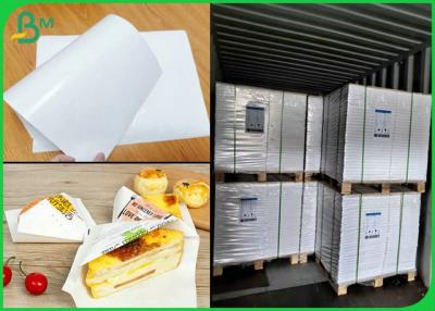 China 100gsm White Color Kraft Paper Roll PE Coated With Greaseproof for sale