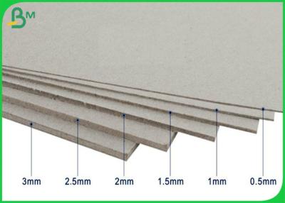China Rigid Approved High Hardness Grey Chip Board For 1.5mm 2mm 2.5mm for sale