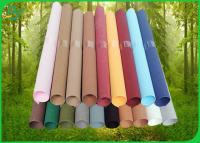 China 0.55mm Recycled  Washable Paper Fabric In Brown Color Black Color for sale