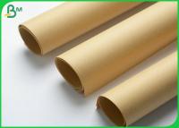 China 80gr Uncoated And Recycled Food Wrapping Kraft Paper Roll In Brown Color for sale