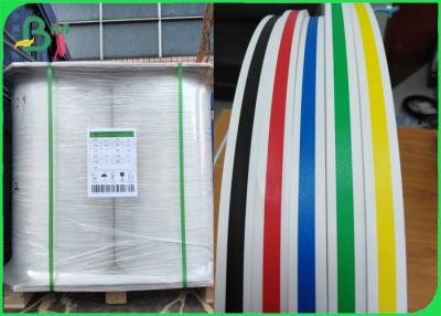 China 60gsm Blue Red Stripped Paper Drinking Straw Base Paper For Smoothie for sale