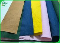 China Decomposable Eco - Material Washable Paper Fabric 0.55MM 0.8MM For Fashion Bag for sale
