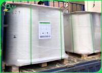 China Bulk Straw Pipe Wrapping Paper Plain White 24gsm 28gsm 32mm Rolls for sale