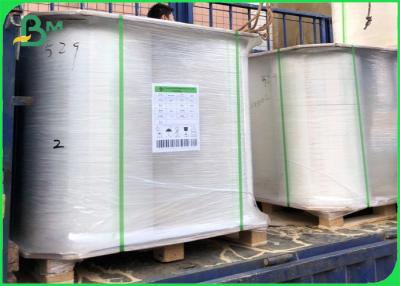 China Bulk Straw Pipe Wrapping Paper Plain White 24gsm 28gsm 32mm Rolls for sale