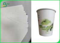 China PE Coated Cupstock Based Paper Rolls 170GSM - 210GSM Degradable Material for sale