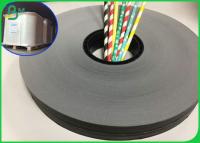 China 60G 15mm Solid Black Slit Paper Roll With FDA Certification Approved for sale
