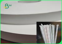 China 100% Biodegradable 30gsm Straw Wrapping Food Grade Paper Roll For Chopsticks Packaging 30mm 37mm for sale