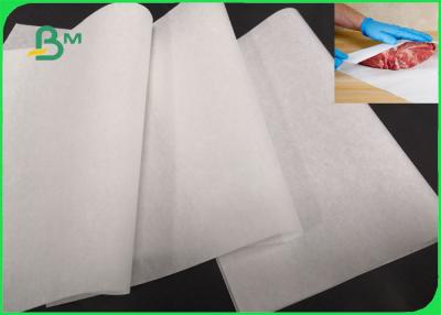 China 40gsm 50gsm White Freezer Paper Roll For Meat Package Food Grade 24'' x 1000' for sale