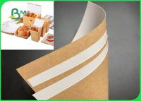 China Food Grade & Greaseproof PE Coated Kraft Paper For Pakaging Fast Food 300g 325g for sale