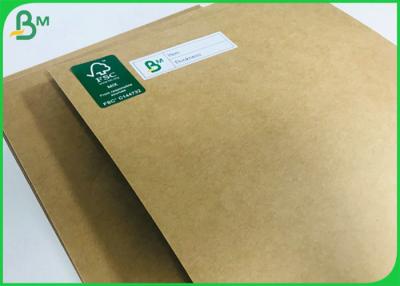 China Foldable 300G Unbleached Kraft Liner Board Food Contact Brown Paper Sheet for sale