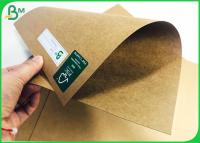 China Foldable 300G Unbleached Kraft Liner Board Food Contact Brown Paper Sheet for sale