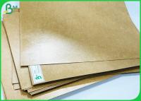 China Waterproof 15g Glossy PE Laminated 250G Food Contact Kraft Paper For Packaging Carton for sale