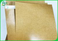 China Waterproof 15g Glossy PE Laminated 250G Food Contact Kraft Paper For Packaging Carton for sale