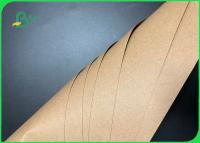 China Recyclable & Moisture Proof 126g 160g 200g Brown Kraft Paper Roll For Package for sale