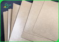 China 350gsm + 15g PE Coated Brown Kraft Paper For Takeaway Food Boxes Waterproof for sale
