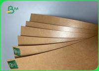 China Virgin Pulp 250g + 15g PE Coated Brown Cupstock Paper For Making Paper Cup for sale