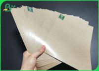China 150g + 15g PE Coated Brown Kraft Paper For Waterproof & Greaseproof for sale