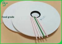 China 13.5mm 14mm Compostable White Kraft Paper For Cocktail Drinking Straws for sale