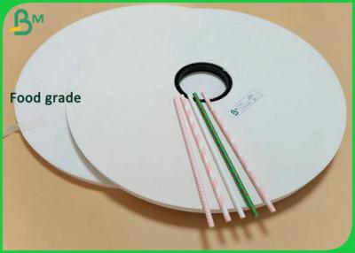 China 13.5mm 14mm Compostable White Kraft Paper For Cocktail Drinking Straws for sale