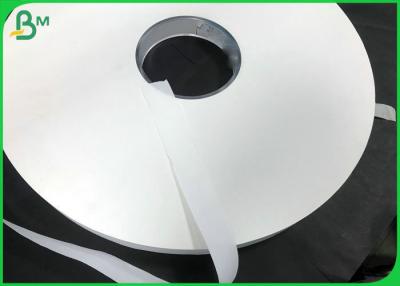 China 31mm 53mm Width 24grs 28gsm White Kraft Wrapping Paper For Straw Packing for sale