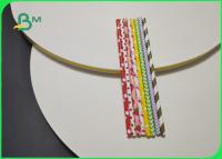 China Food Grade Solid Disposable 60gsm 120gsm Rainbow Paper Straws For Drinking for sale