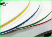 China 60GSM 120GSM Multicolor Stripe Food Grade Kraft Paper Roll For Making Straws for sale