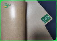 China Virgin Pulp 170gsm + PE10g Unbleached Kraft Paper Roll For Food Waterproof for sale