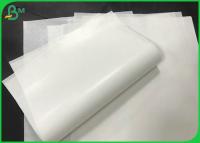 China Single Side Gloss Mg Paper 30G To 60G White Bleached Kraft Paper Reel 90cm for sale
