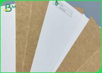 China 240GSM 250GSM 300GSM White Craft Paper Rolls & Sheets Brown Back For Bags for sale