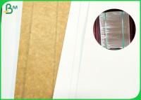 China FSC Approved One Side White One Side Brown Kraft Paper For Snack Boxes Making for sale