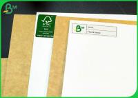 China FSC Approved One Side White One Side Brown Kraft Paper For Snack Boxes Making for sale
