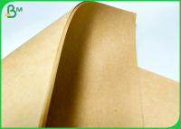 China Good Stiffness Virgin Wood Pulp 40gsm Brown Kraft Paper For Making Paper Bags for sale