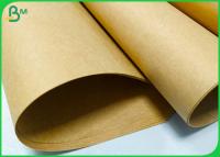 China Good Stiffness Virgin Wood Pulp 40gsm Brown Kraft Paper For Making Paper Bags for sale