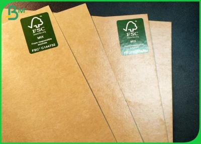 China Natural Brown 300gsm+15g PE Coated Kraft Paper Roll For Food Wrapping Boxes for sale