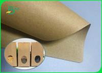 China Customized Size Brown Kraft Paper Roll 70gr - 300gsm For Shopping Bag for sale