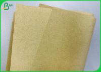 China Food Grade Paper Rolls 42gsm 50gsm Brown Papel Kraft 110cm 125cm Width for sale
