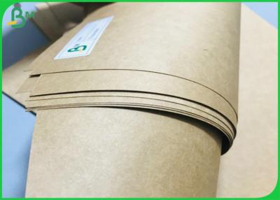 China Pure Pulp Brown Color 170gsm 200gsm Unbleached Craft Paper Roll 120cm Width for sale