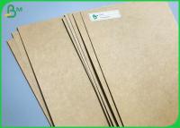China Pure Pulp Brown Color 170gsm 200gsm Unbleached Craft Paper Roll 120cm Width for sale