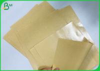 China Brown Colour 12gsm Poly Laminated Virgin 80gsm Kraft Paper Rolls For Packaging for sale