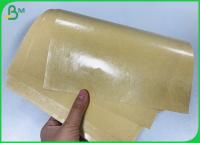 China Brown Colour 12gsm Poly Laminated Virgin 80gsm Kraft Paper Rolls For Packaging for sale