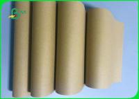 China Unbleached 80gsm - 120gsm Kraft Paper Roll For Shopping Bags for sale