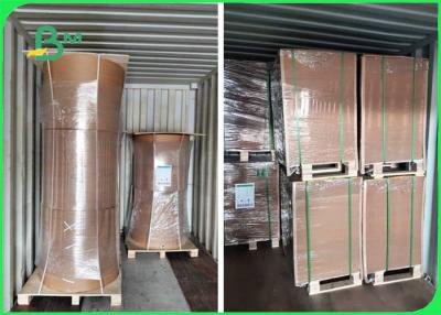 China Unbleached 80gsm - 120gsm Kraft Paper Roll For Shopping Bags for sale