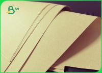 China 70gsm Brown Bamboo Fiber Kraft Wrapping Paper Roll For Envelope Eco Friendly for sale