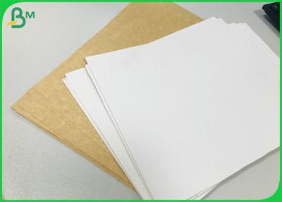 China FDA Approved 250g 365g White Lined Coated brown Back Kraft Liner Board For Food Package for sale