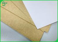 China FDA Approved 250g 365g White Lined Coated brown Back Kraft Liner Board For Food Package for sale
