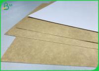 China FDA Approved 250g 365g White Lined Coated brown Back Kraft Liner Board For Food Package for sale