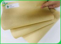 China Bamboo Based Fiber Eco Paper 60g 100g Unbleached Craft Paper Jumbo roll for sale