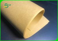 China 40gr - 70gr Natural Clean Yellow Kraft Paper Roll For Food Packing Bag for sale